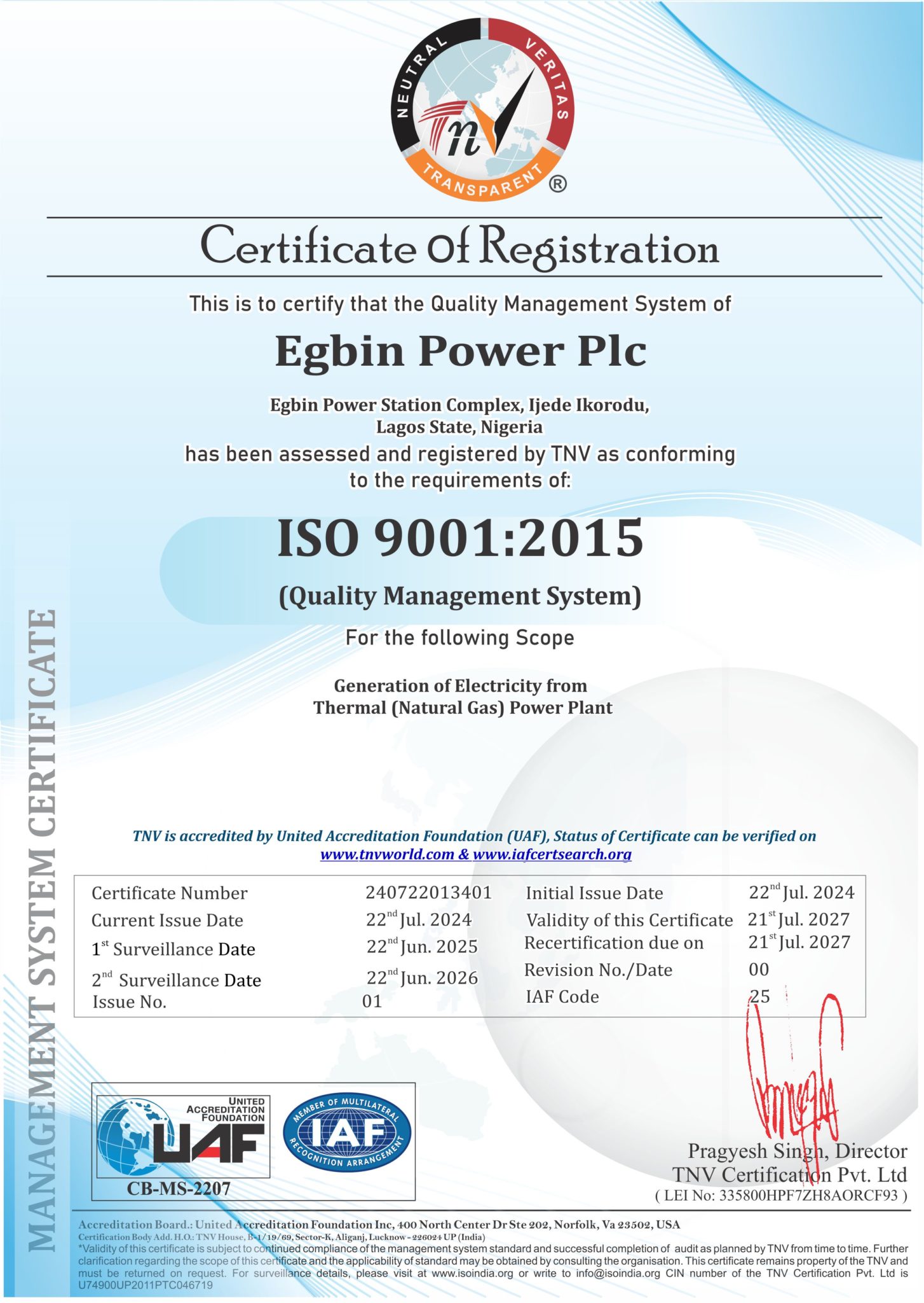 About Us - Egbin Power