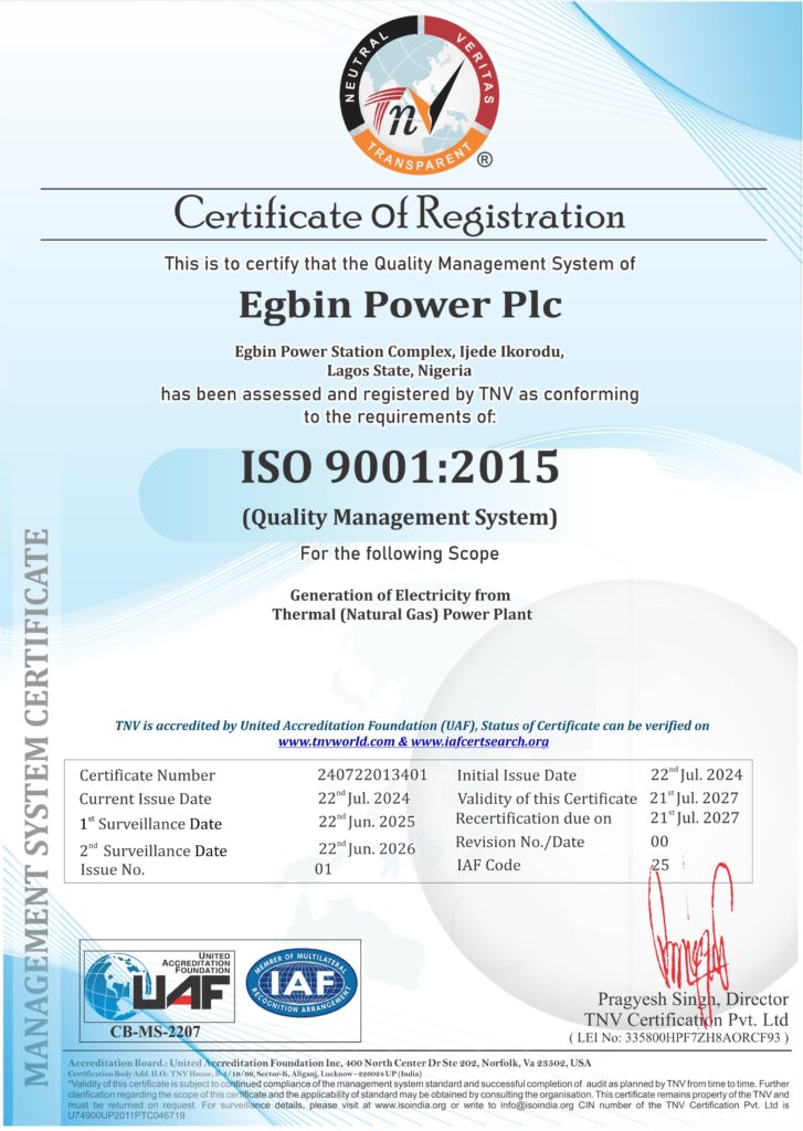 About Us - Egbin Power